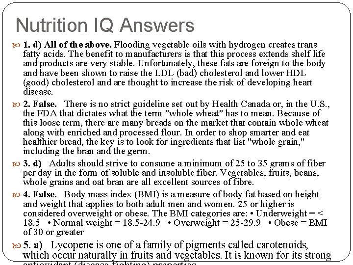 Unit 3 Nutrition Health and Well Being Introduction