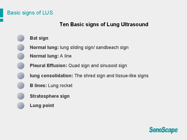 Lung Ultrasound Content 1 Basic Principle of LUS