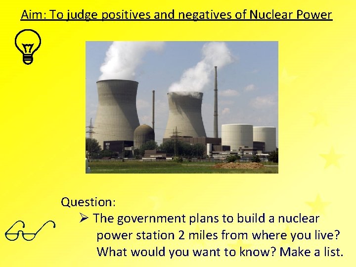 Aim To judge positives and negatives of Nuclear