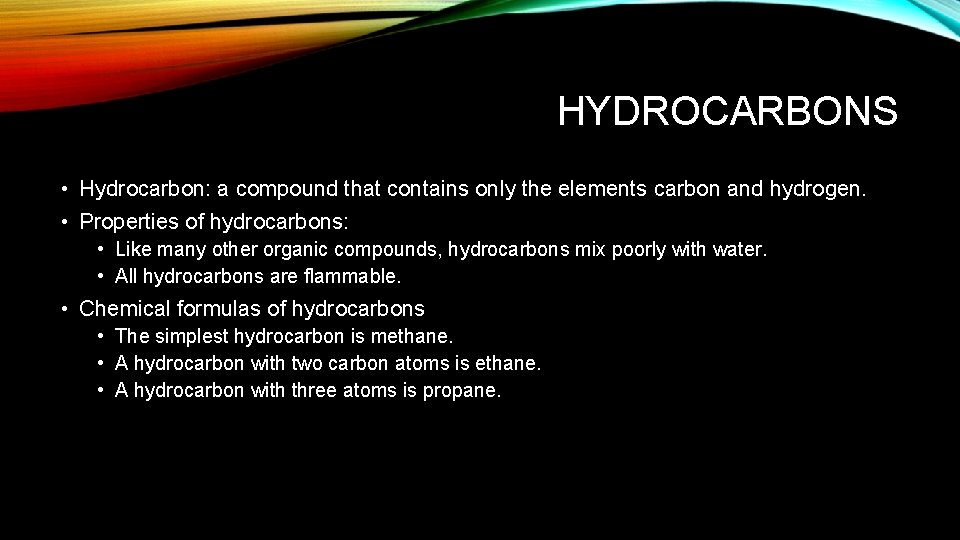 CARBON COMPOUNDS Chapter 4 Section 2 KEY CONCEPTS
