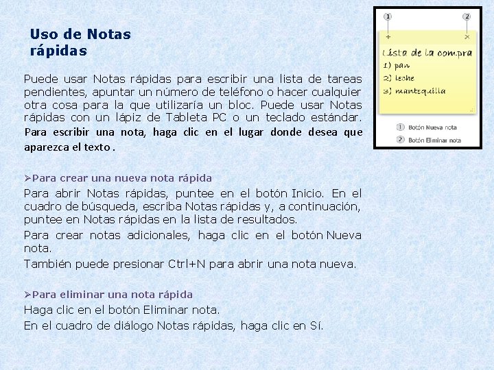 Aplicaciones de Windows Notas rpidas y recorte de