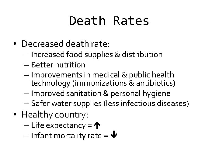 Factors Affecting Human Population Size Births Deaths Migration