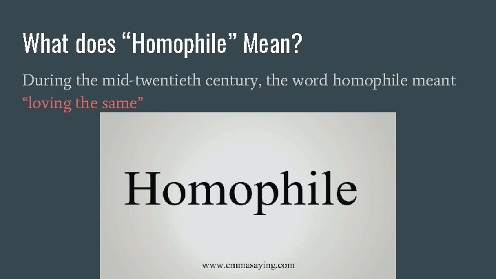 The Homophile Movement 1950 1968 By Logan West