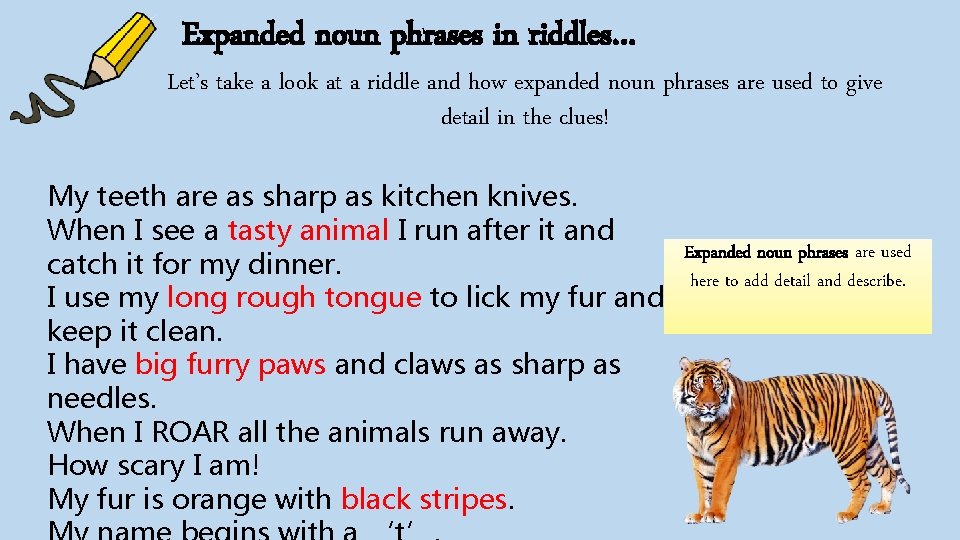 English Riddles Term 5 Week 4 Lesson 1