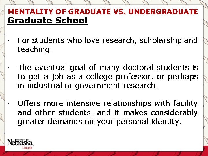 Graduate School Student Experiences Dr Deo Chimba PE