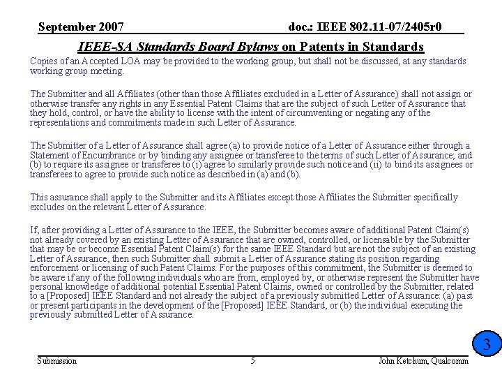 September 2007 doc IEEE 802 11 072405 r