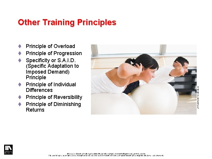 Exerc Ex ise Science Section 13 Training Principals