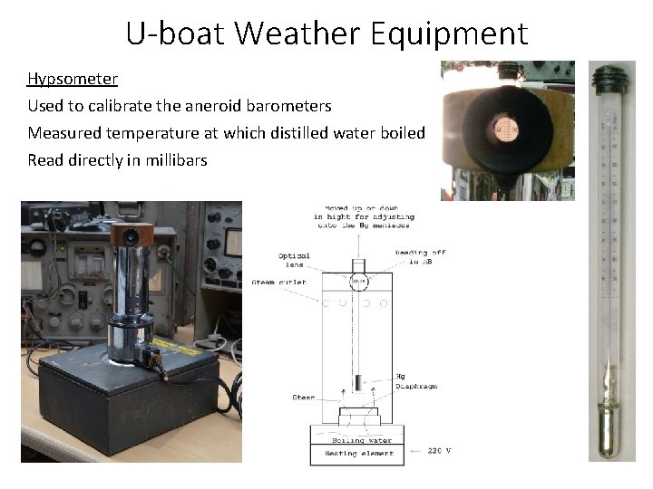 Uboat Weather Reporting Equipment Automatic Stations LandSea Manned