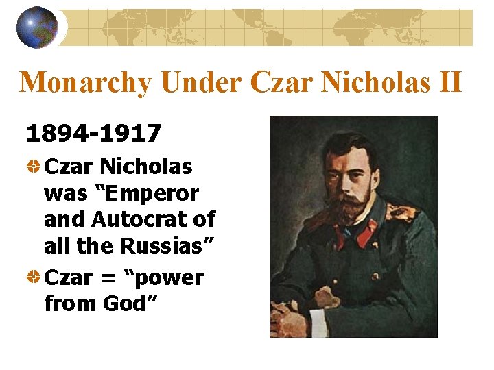 Animal Farm Russian Revolution A Historical Backdrop Monarchy