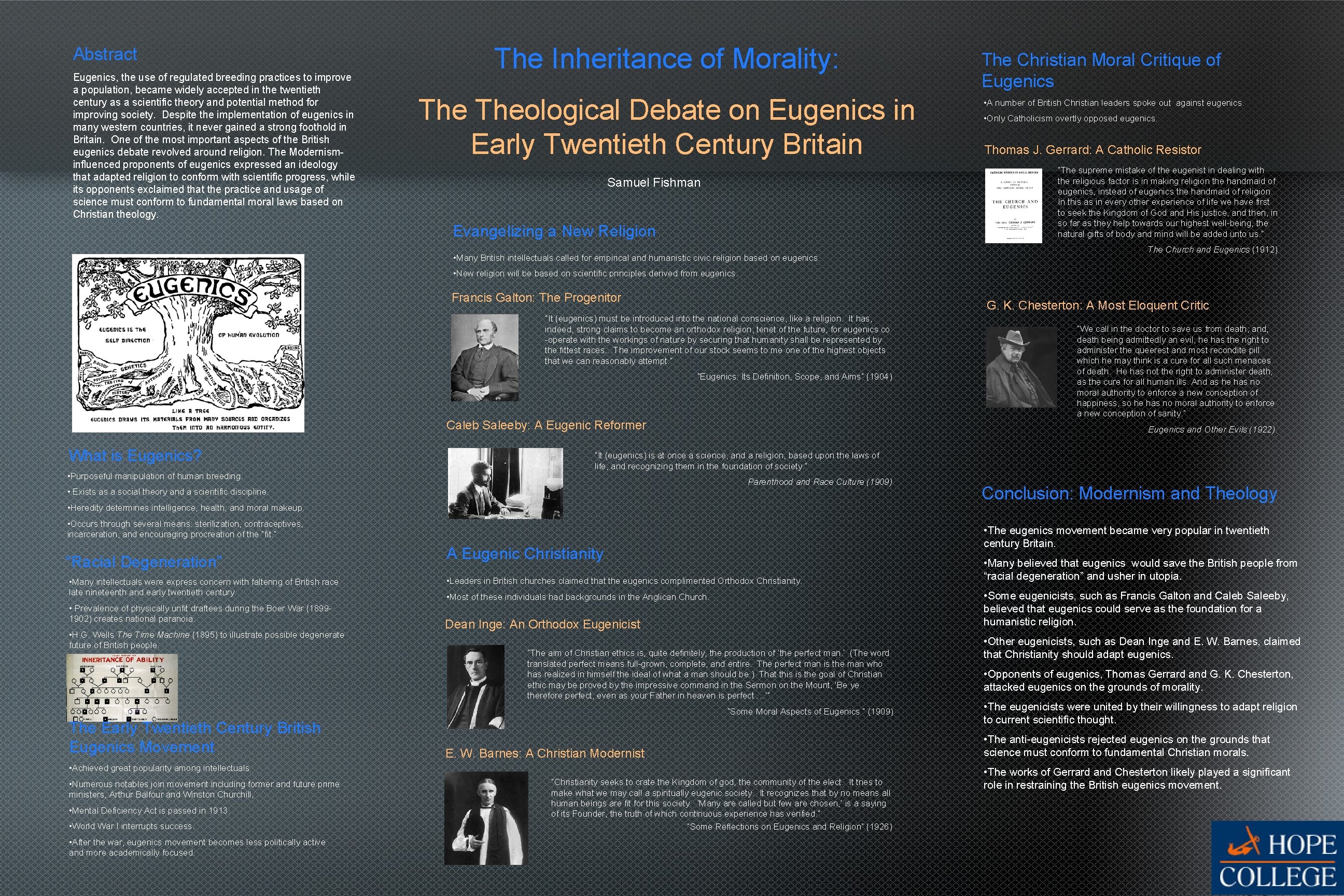 Abstract Eugenics the use of regulated breeding practices
