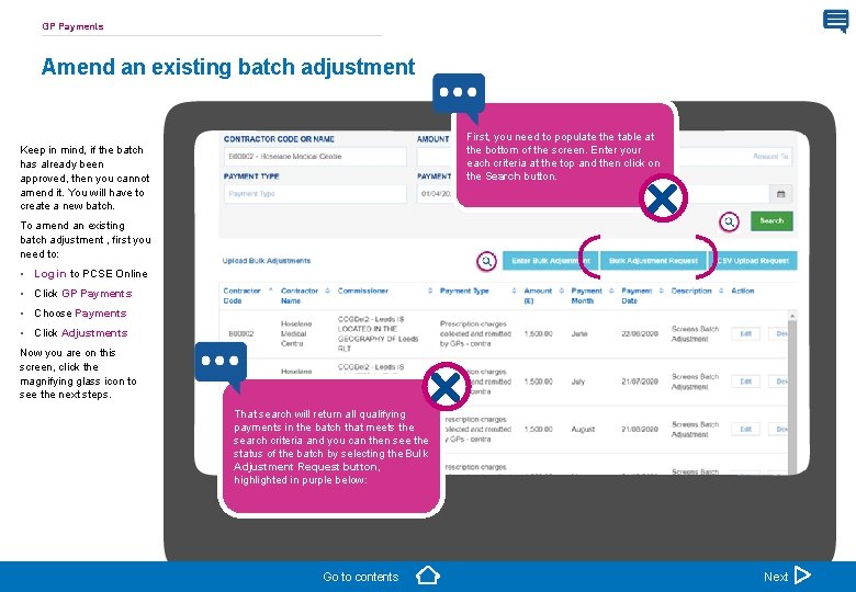 GP Payments Commissioner Adjustments Version 1 0 08092020