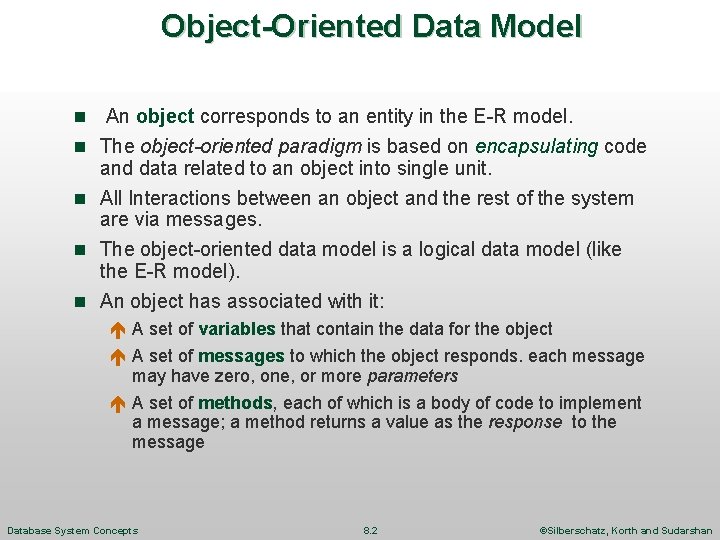 Need for Complex Data Types n Traditional database