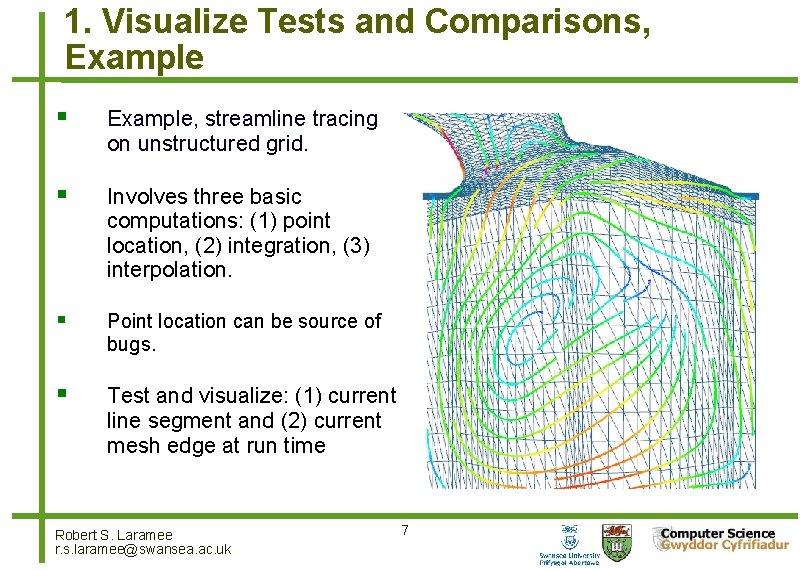 Using Visualization to Debug Visualization Software Robert S