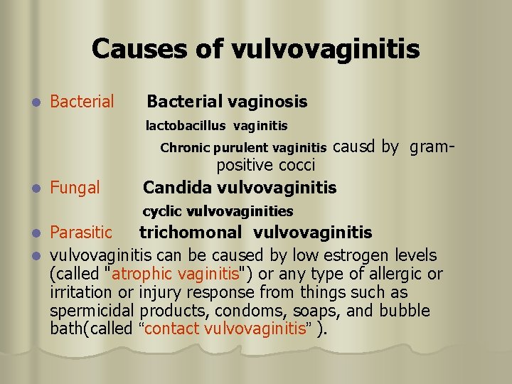 Vulvovaginal Infections Review Dr Muhammad El Hennawy Obgyn