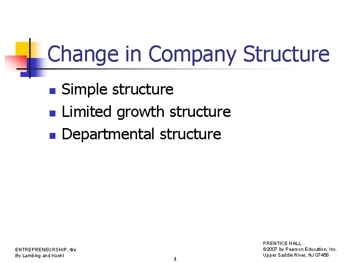 Chapter 10 Business Growth and the Entrepreneur ENTREPRENEURSHIP