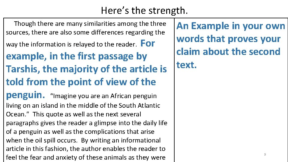 Lesson 34 Evaluating an Exemplar Second Body Paragraph
