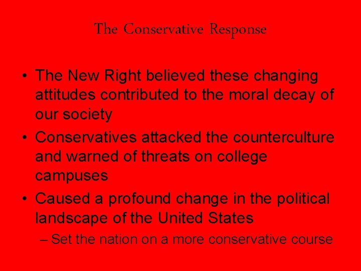 Culture and Counterculture Chapter 23 Section 3 The
