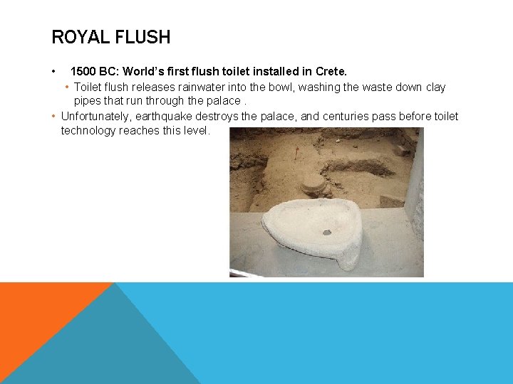 HISTORY OF THE TOILET NICK RICHARDSON 21814 GOING