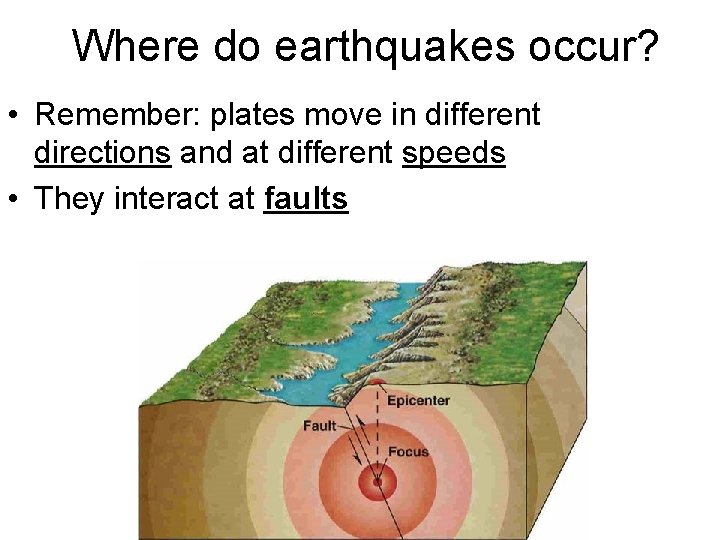 Introduction to Earthquakes Vocabulary Seismology the study of