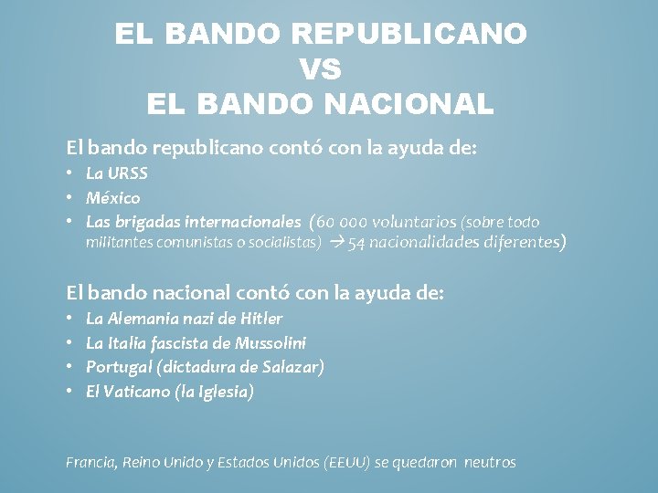 EL CONTEXTO HISTRICO La 2 nda Repblica espaola