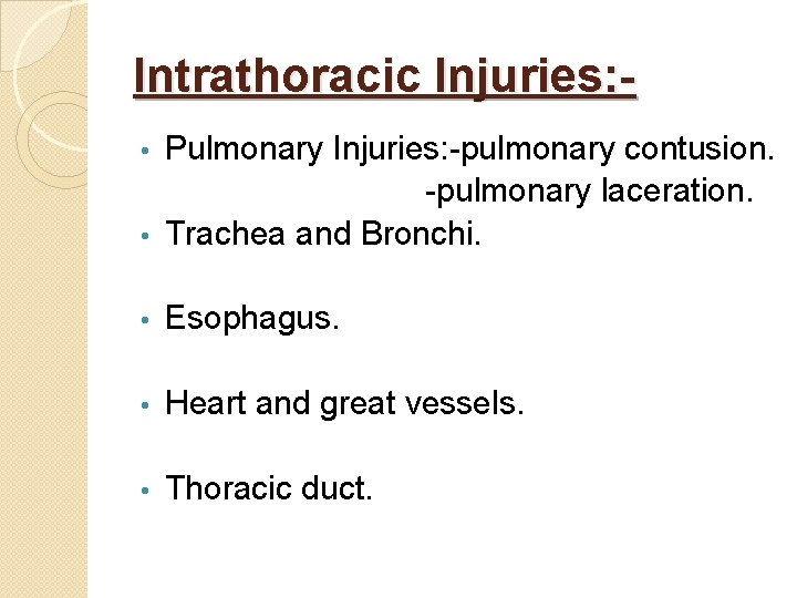 Chest Trauma By Prof Dr Mahmoud Khairy Prof