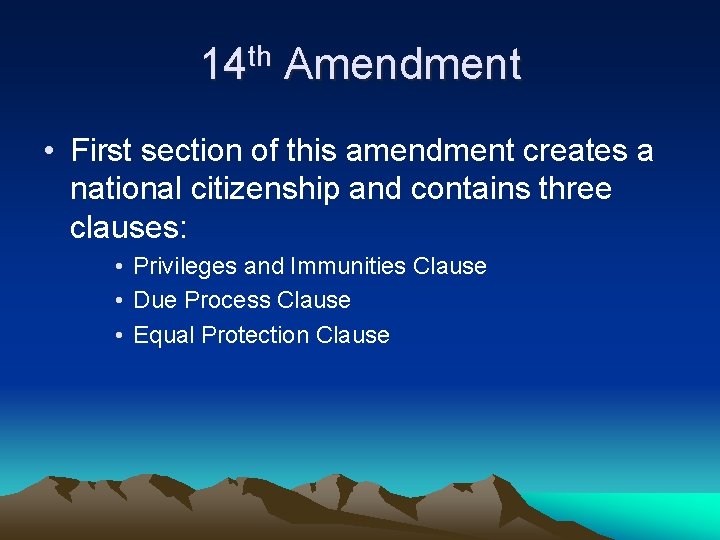 The Bill of Rights and Selective Incorporation Bill
