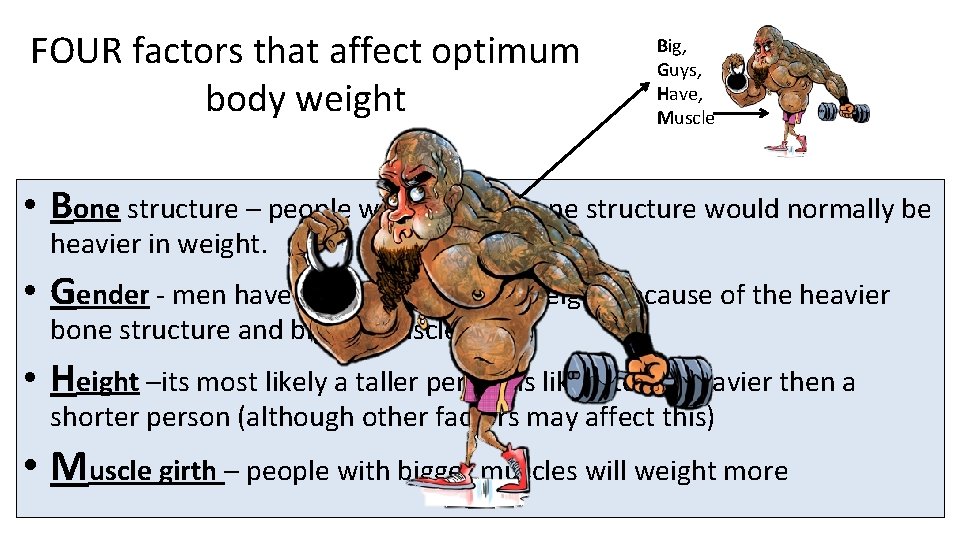 IDENTIFY the 4 lifestyle factors 4 EXPLAIN what