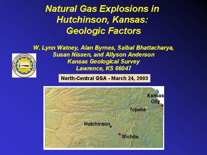 Natural Gas Explosions in Hutchinson Kansas Geologic Factors