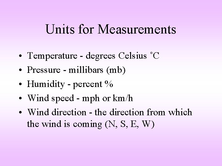 What is Weather Local Weather Investigation 1 Part