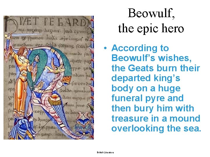 Beowulf Review British Literature King Hrothgar of Denmark