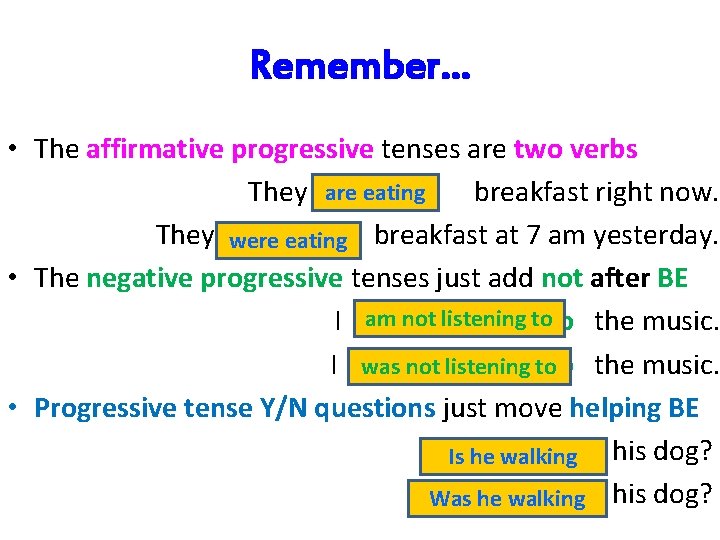 English Verb Review The foundation for English sentences