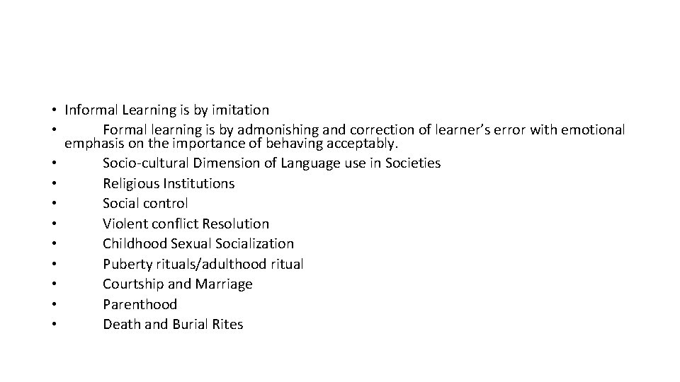 Soc 229 Socio cultural Dimension of Language Use