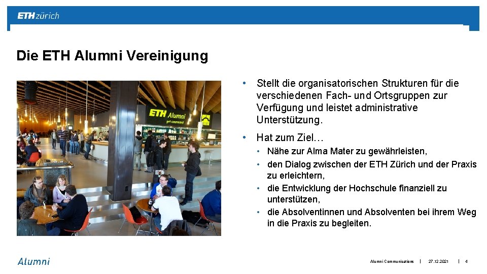 ETH Alumni Das Netzwerk der ehemaligen Studentinnen und