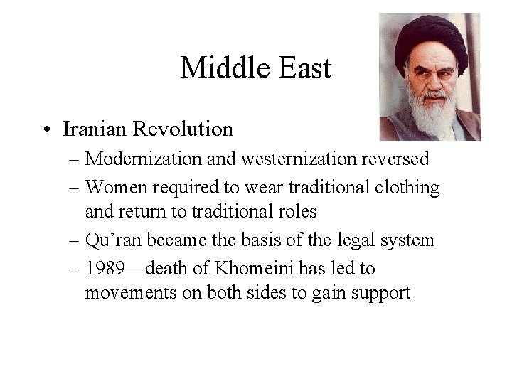 Decolonization The end of WWII marks the beginning