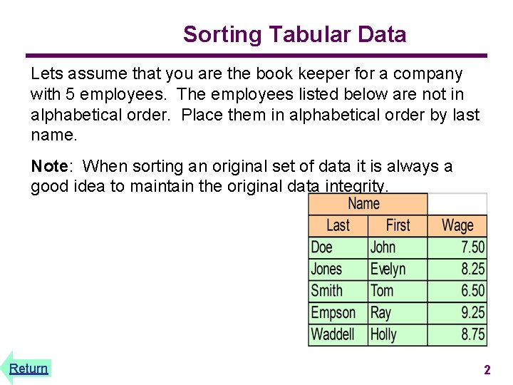Microsoft Excel Basics Lesson 12 Working With Tables