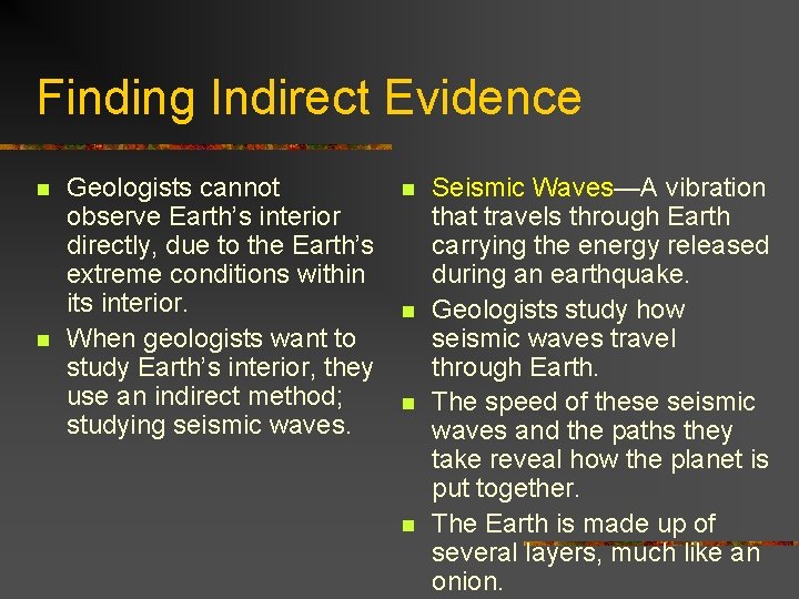 Inside Earth Chapter 1 Plate Tectonics Section 1