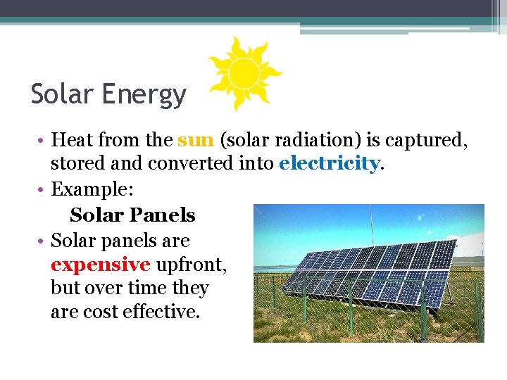 Energy Transfer Resources Renewable vs Nonrenewable How is