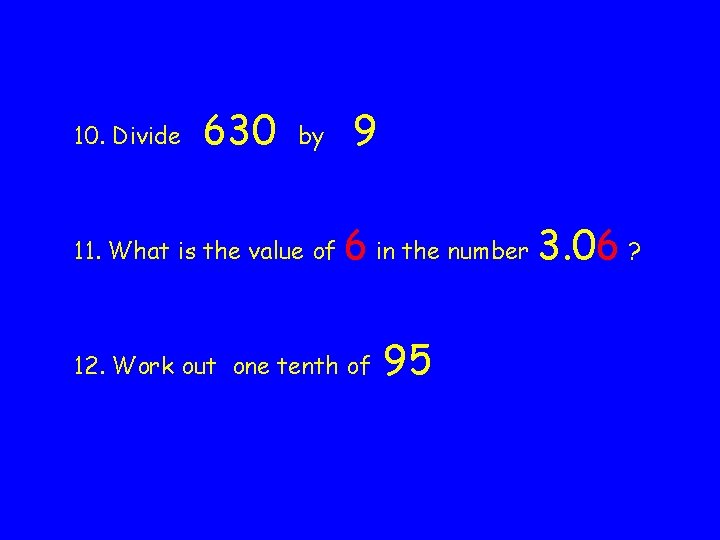 Quickfire Mental Maths 25 questions More free powerpoints