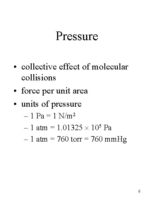 Chapter 5 Gases Department of Chemistry and Biochemistry