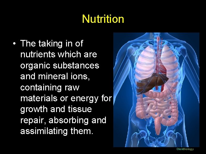 Click Biology Cambridge IGCSE Biology Characteristics of Living