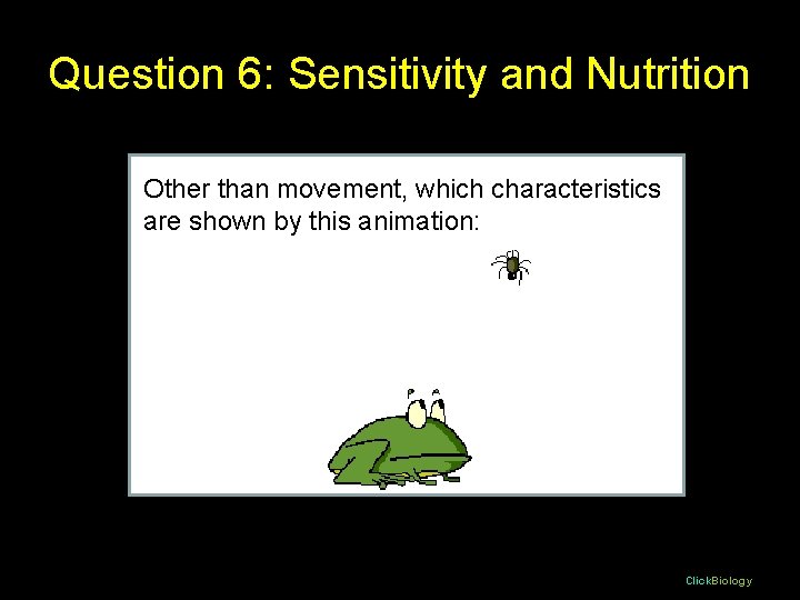 Click Biology Cambridge IGCSE Biology Characteristics of Living