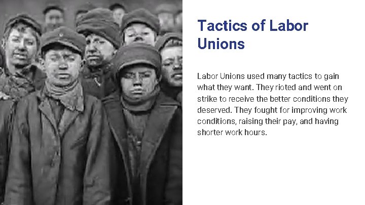 Labor Unions By Oliver Thea Erick and Lisa