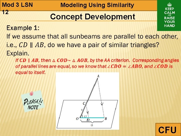 Mod 3 LSN 12 Modeling Using Similarity Activating