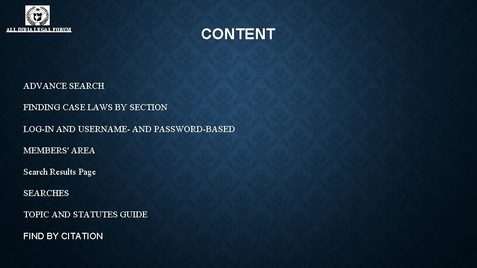 ALL INDIA LEGAL FORUM COMPLETE GUIDE ALL INDIA