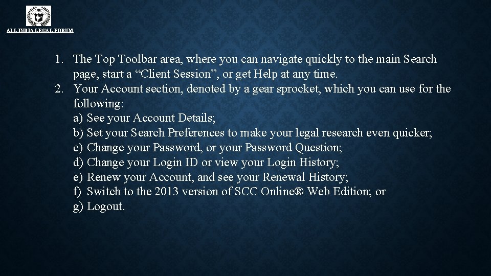 ALL INDIA LEGAL FORUM COMPLETE GUIDE ALL INDIA
