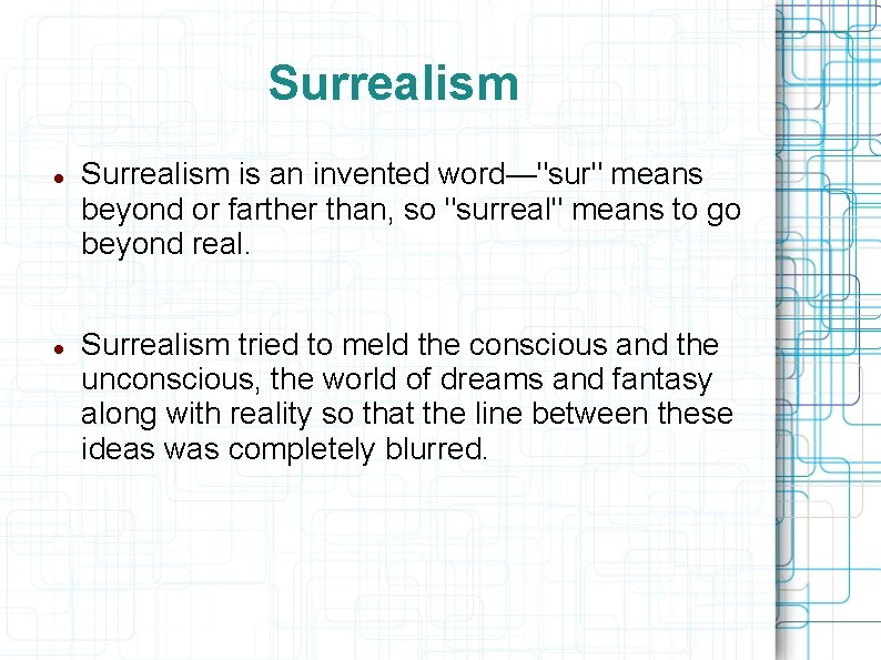 Surrealism Painting Art Tech 1201 Origins of Surrealism