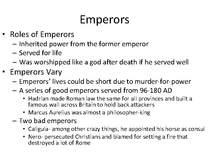 Rome as an Empire Augustus Builds a Stable
