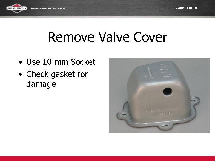 Model 12 Intek Horizontal OHV Head Removal and