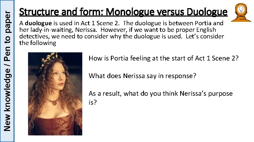 L 3 LO How has Shakespeare structured Act