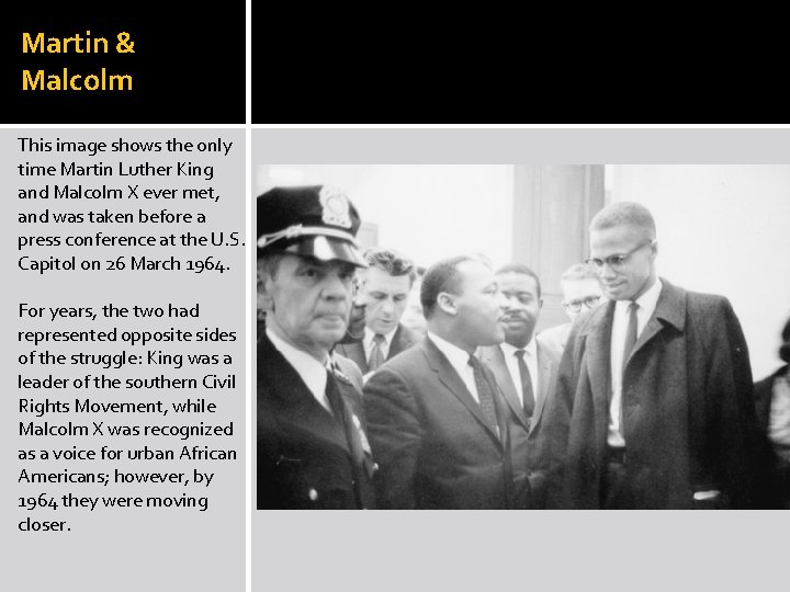 MLK v Malcolm X the Black Power Movement
